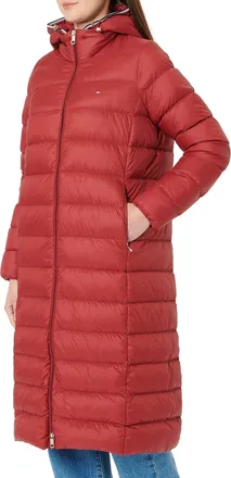 Tommy Hilfiger Damen Lw Down Maxi Daunenmantel, Rot, S