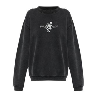 Off-white Bedruckter Sweatshirt - - Sweatshirts & Hoodies - Damen - Schwarzk - L