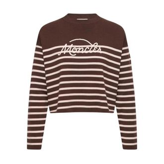 Moncler Rundhals-Pullover - - Knitwear - Damen - Braun - XS