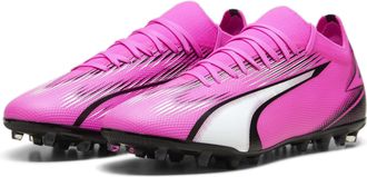 Puma Puma Men Ultra Match Mg Soccer Shoes, Poison Pink-Puma White-Puma Black, 44 EU