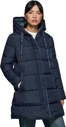 Polo Club Manteau Réversible pour Femme de couleur Bleue et avec capuche fixe - Veste dhiver