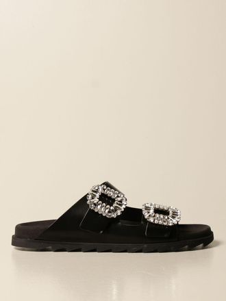 Roger Vivier Sandales Plates Femme couleur Noir