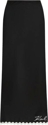 Karl Lagerfeld Femme, Jupes, Noir, Taille: 38 FR Gonna