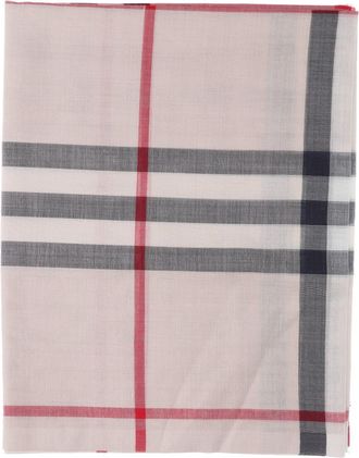 Burberry Silk And Wool Scarf Check