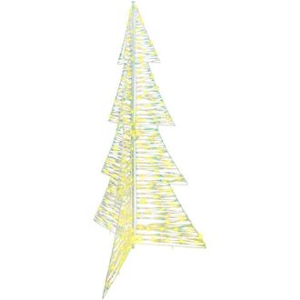 vidaXL Weihnachtsbaum mit 240 LEDs Warmes Wei&szlig; 180 cm Haustier vidaXL