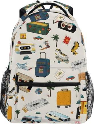 Generic &Eacute;l&eacute;ments Du Mod&egrave;le De Voyage Cartables Scolaires Unisexe Sacs A Dos L&eacute;ger Sac &Agrave; Dos Pour Homme Pc Voyage 29X40Cm