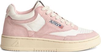 Autry Baskets Open Mid Cuir/Suede Academy Autry