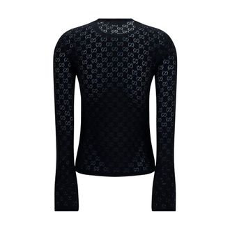 Gucci Womens Black Cotton T-Shirt