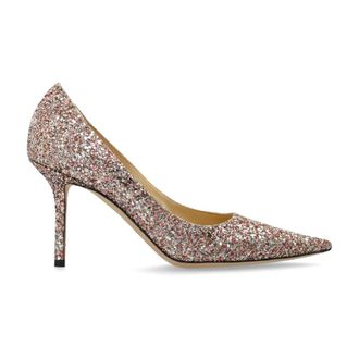 Jimmy Choo London Love 85 Glitter Pumps - - Shoes - Damen - Rosa - 35 EU