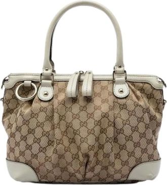 Gucci Sac &agrave; main Sukey Pre-owned - Femme - Pre-owned - Beige - Taille: ONE Size
