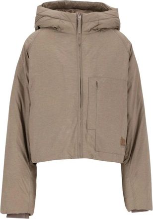 Maison Kitsun&eacute; Blouson court &agrave; capuche en duvet - Femme - Vestes - Beige - Taille: 38 FR