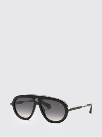 Philipp Plein Lunettes de soleil aviateur en ac&eacute;tate avec logo Hexagon et verres d&eacute;grad&eacute;s