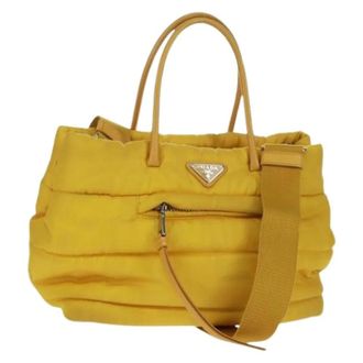 Prada Pre-owned Vintage Nylon Handtasche - - Pre-owned - Damen - Gelb - ONE SIZE