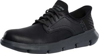 Skechers Garza Carlyn Baskets à Enfiler Mains Libres pour Homme, Noir, 47.5 EU