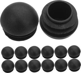 NUOBESTY 100 St&uuml;ck Runde Kunststoffstopfen Kunststoffrohrstopfen Kunststoffstopfen Rohrstopfen Lochstopfen Kunststoffkappe F&uuml;r Rohr Kunststoffendkappen Stopfen