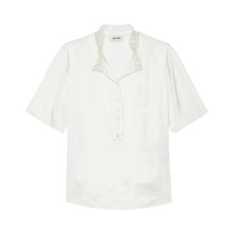 Zadig&Voltaire Topher Satin-Top - - Blouses & Shirts - Damen - Wei&szlig; - L