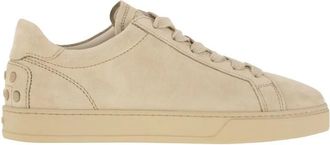 Tod's Tods Low-Top Sneaker - Suede Leather Trainers - Gr. 37,5 (EU) - in Beige - f&uuml;r Damen