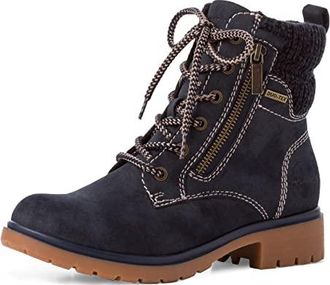 Tamaris Femme 1-1-25254-27 Botte mi-Mollet, Navy/Felt, 38 EU