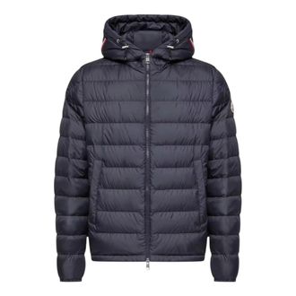 Moncler Homme, Vestes, Bleu, Taille: XL Vermeille Hooded Short Down Jacket
