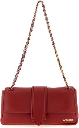 Jacquemus Le Chiquito Long Leder Schultertasche - - Bags - Damen - Rot - ONE SIZE