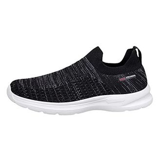 Generic Baskets pour homme &agrave; enfiler, chaussures de course en maille tricot&eacute;e, chaussures de sport l&eacute;g&egrave;res, chaussures plates respirantes, baskets de marche c