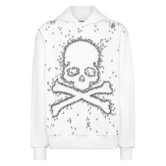Philipp Plein Herren, Sweatshirts & Hoodies, Wei&szlig;, LGr&ouml;&szlig;e