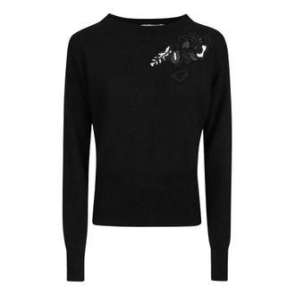 Ermanno Scervino Rundhals-Pullover - - Knitwear - Damen - Schwarzk - S