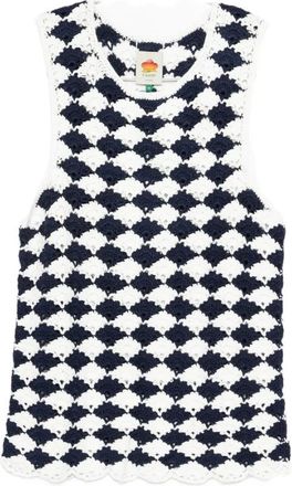 Farm Rio Farm Rio, Femme, Tops, Bleu, Taille: 38 FR D&eacute;bardeur