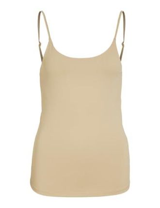 Vila Vila Singlet Vikenza Noos D&eacute;bardeur, Beige, M Femmes