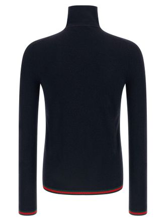 Gucci Mens Blue Cashmere Cardigan Clothing