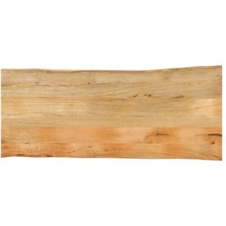 vidaXL Dessus de table 140x60x3,8 cm bord vivant bois massif manguier Vidaxl