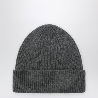 Le Bonnet Beanie aus Wolle und Caregora in Slate Grey