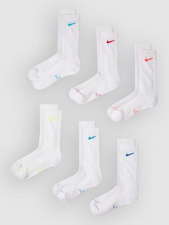 Nike Everyday Elevated 6 Pack Socks blanc