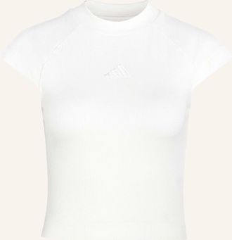 adidas Adidas Kit T-Shirt, Gerippt, Kleines Logo weiss