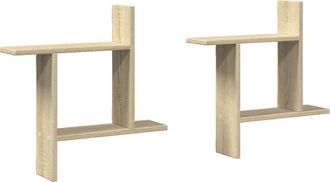Generic Wandregale 2 St&uuml;ck, Holzwerkstoff-Aufbewahrung, Stilvolles Schwebendes Wandregal f&uuml;r Wohnzimmer, Schlafzimmer und Heimb&uuml;ro (50 x 12 x 50 cm)