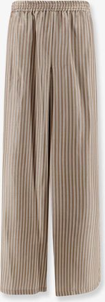 Max Mara Ladino striped silk trousers - MAX MARA - gender_Woman