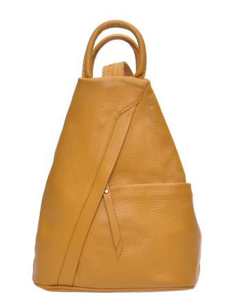 Isabella Rhea Senf Rindsledertasche