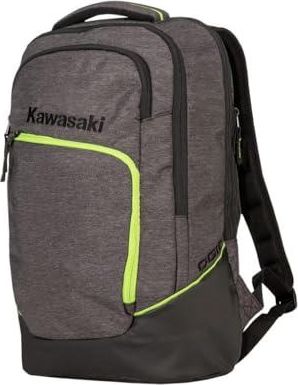 Kawasaki SPORTS Sac à dos Noir Taille unique, Gris/vert, Mittelgroße