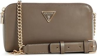 Guess Femme Daryna Status Crossbody Bandoulière, Taupe Fonc, Taille Unique