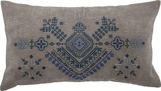 Bloomingville Kissen Di, grau, Baumwolle