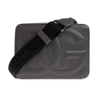 Dolce & Gabbana Schultertasche mit Logo - - Bags - Herren - Grau - ONE SIZE
