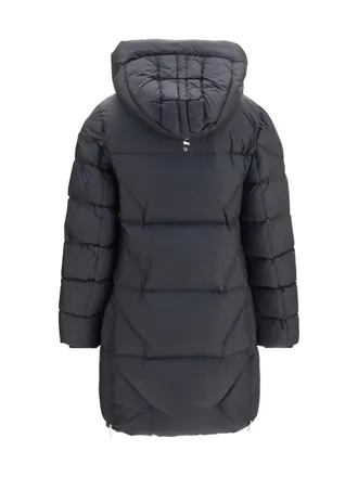 Parajumpers Womens Long Puffer Jacket Janet Black Down Coat