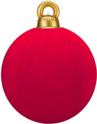 Generic Aufblasbare Weihnachtskugeln - Set aus samtigen Kugeln 60 cm | Riesige aufblasbare PVC-Weihnachtsdekorationen | F&uuml;r Zuhause, B&uuml;ro, Party, Hochzeit, Ga