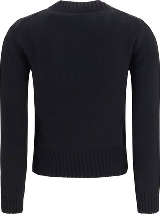 Ami Embroidered Logo Sweater - Black