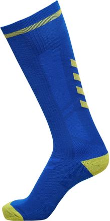 Hummel Elite High Socken blaugelb, 35-38 Ohne Geschlecht