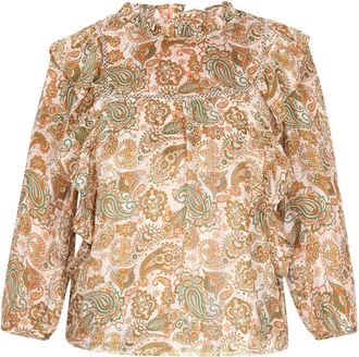 Usha Bluse Frauen creme mehrfarbig