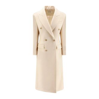 R&oacute;he Doppelreihiger Mantel - - Coats - Damen - Wei&szlig; - 2XS