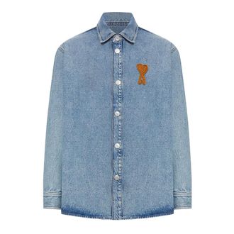 Ami Homme, Chemises, Bleu, Taille: M Surchemise en jean