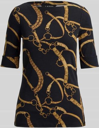 Lauren Ralph Lauren Slim Fit T-Shirt mit Allover-Muster Modell JUDY