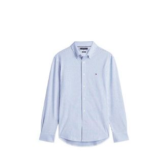 Tommy Hilfiger Chemise droite ray&eacute;e en coton m&eacute;lang&eacute;